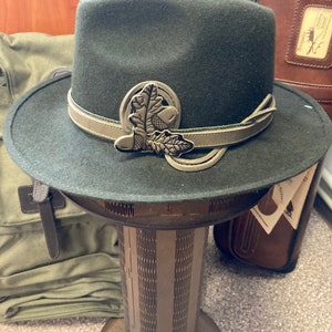 Felt Hunting Hat in Green Color. Men's Cap. Hunting Festival Hat ...