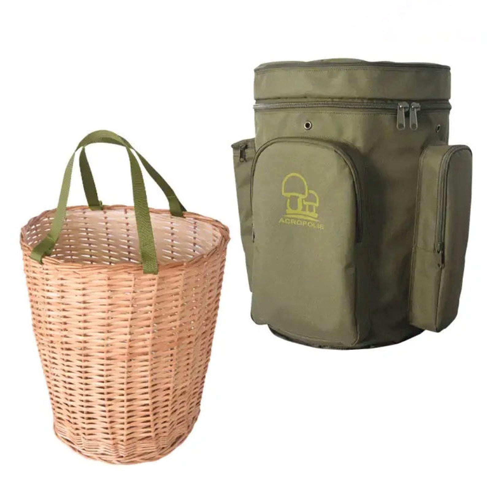 Wicker Forage Basket-backpack for Mushroom Picking. Mushroom - Etsy