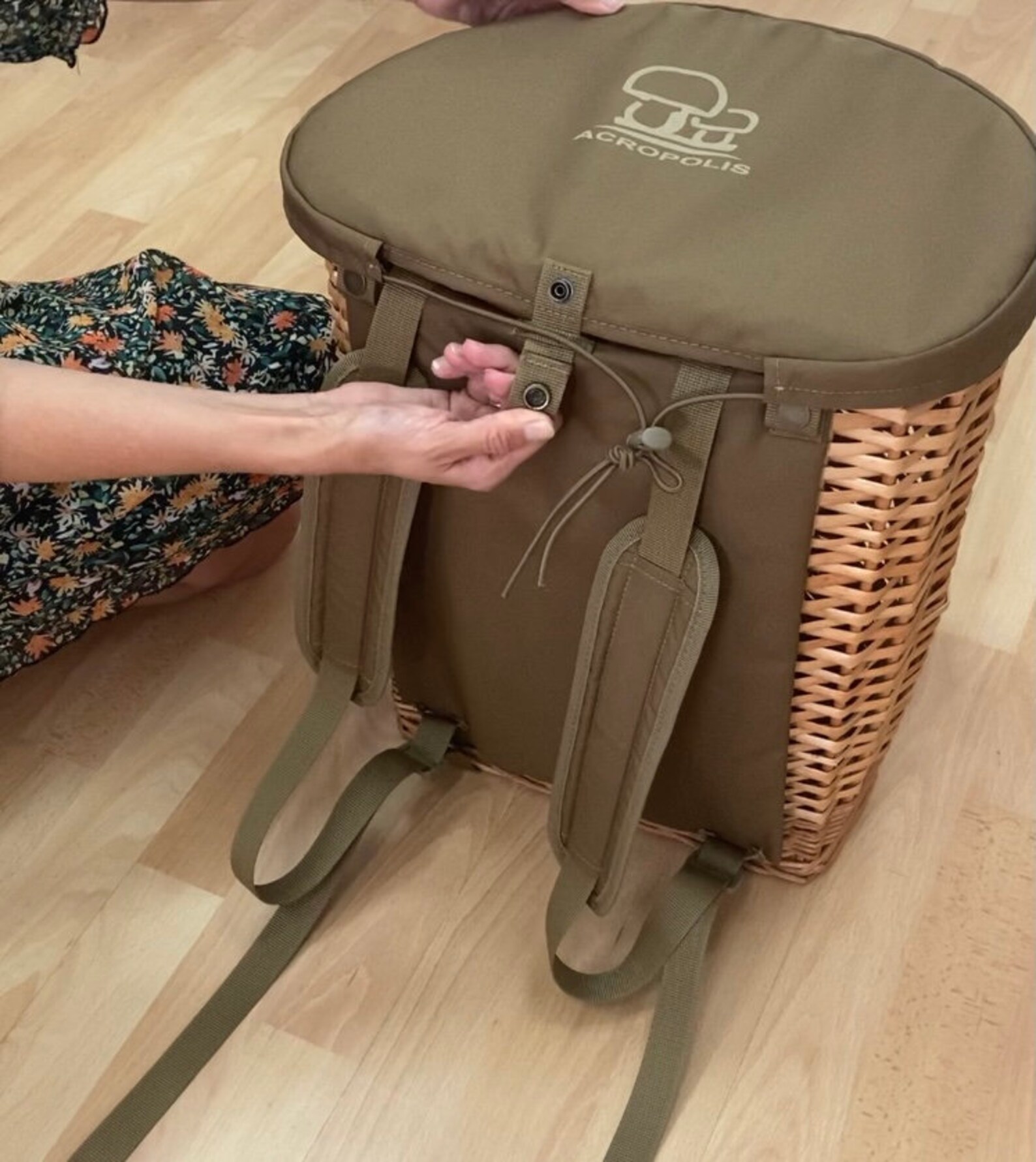 Foraging basket rucksack backpack for mushroom picking | Etsy