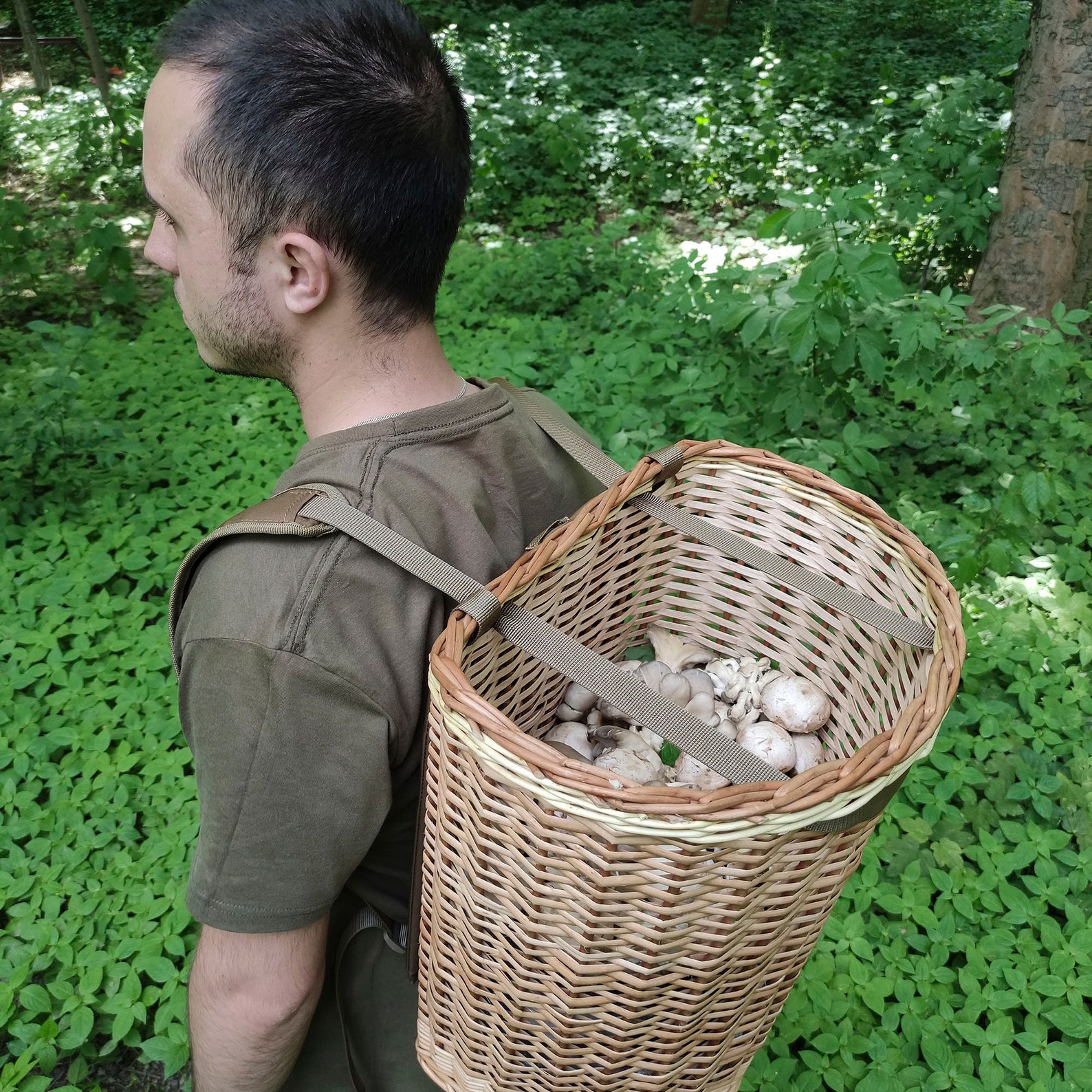 Foraging Basket Rucksack Backpack for Mushroom Picking - Etsy