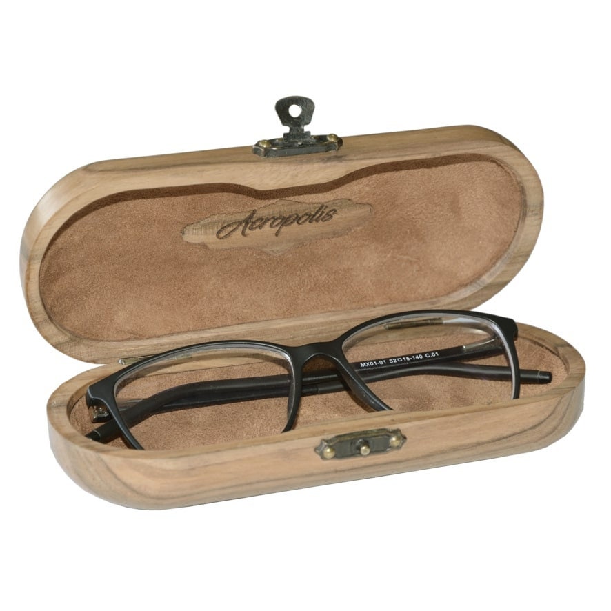 Personalize Wood Glasses Case Vintage Hard Wooden Case for - Etsy Canada