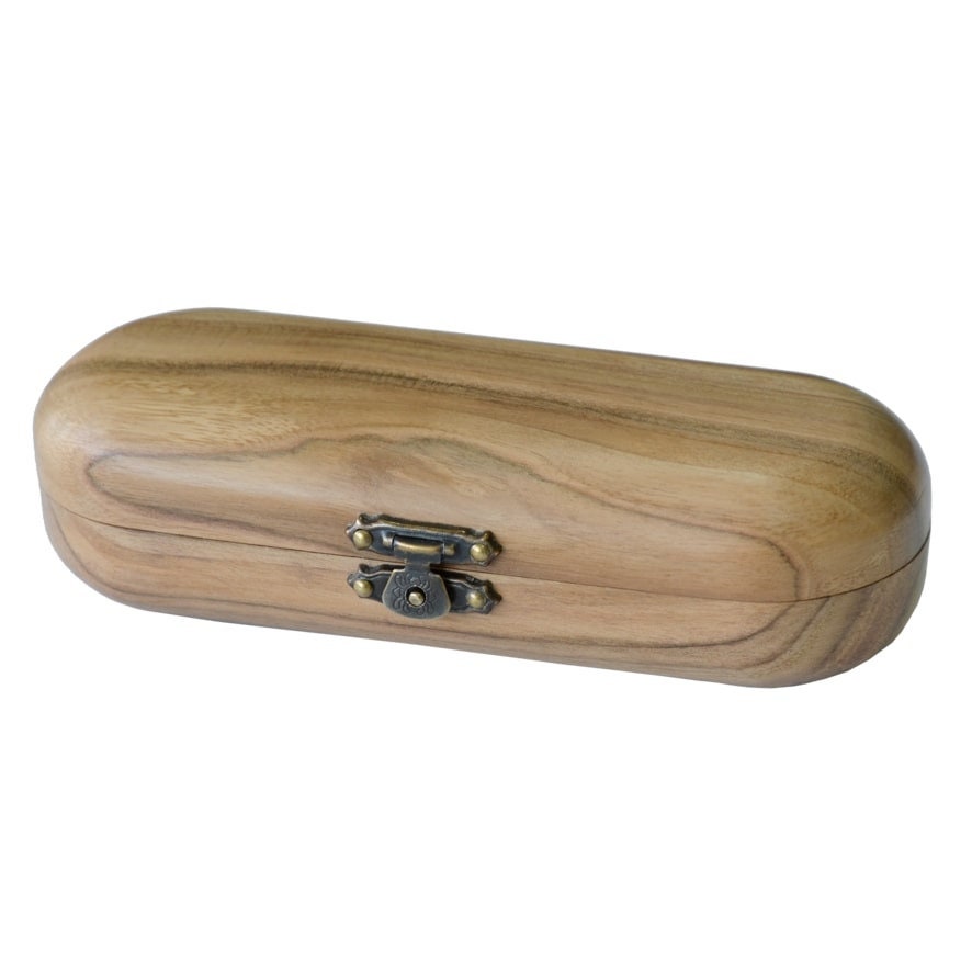 Personalize Wood Glasses Case Vintage Hard Wooden Case for - Etsy