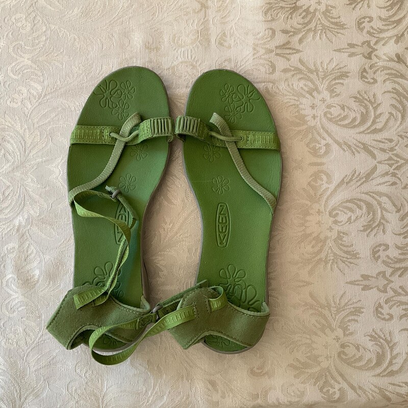 Green Sandals - Etsy