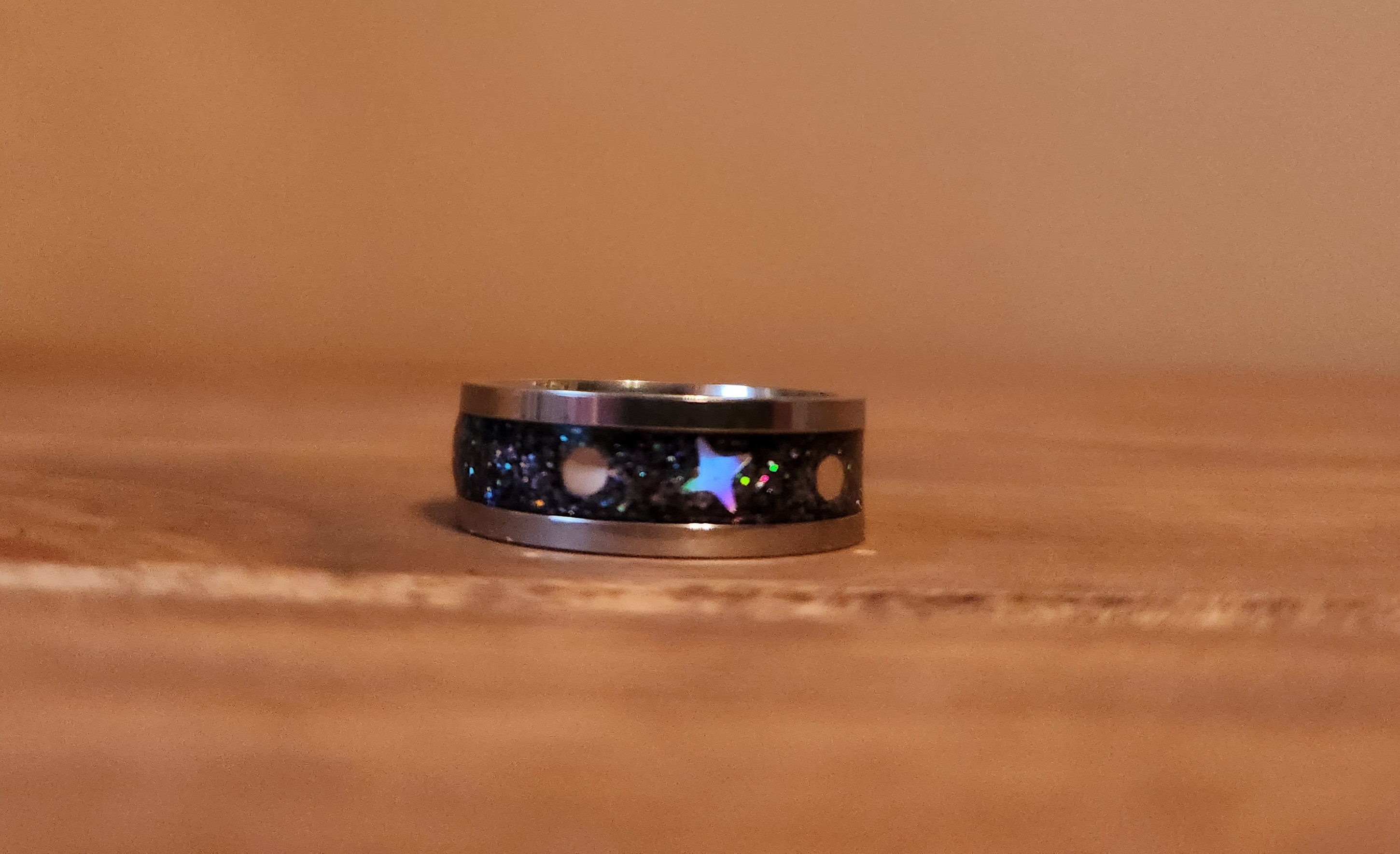 Starry Night Ring, Stainless Steel - Etsy