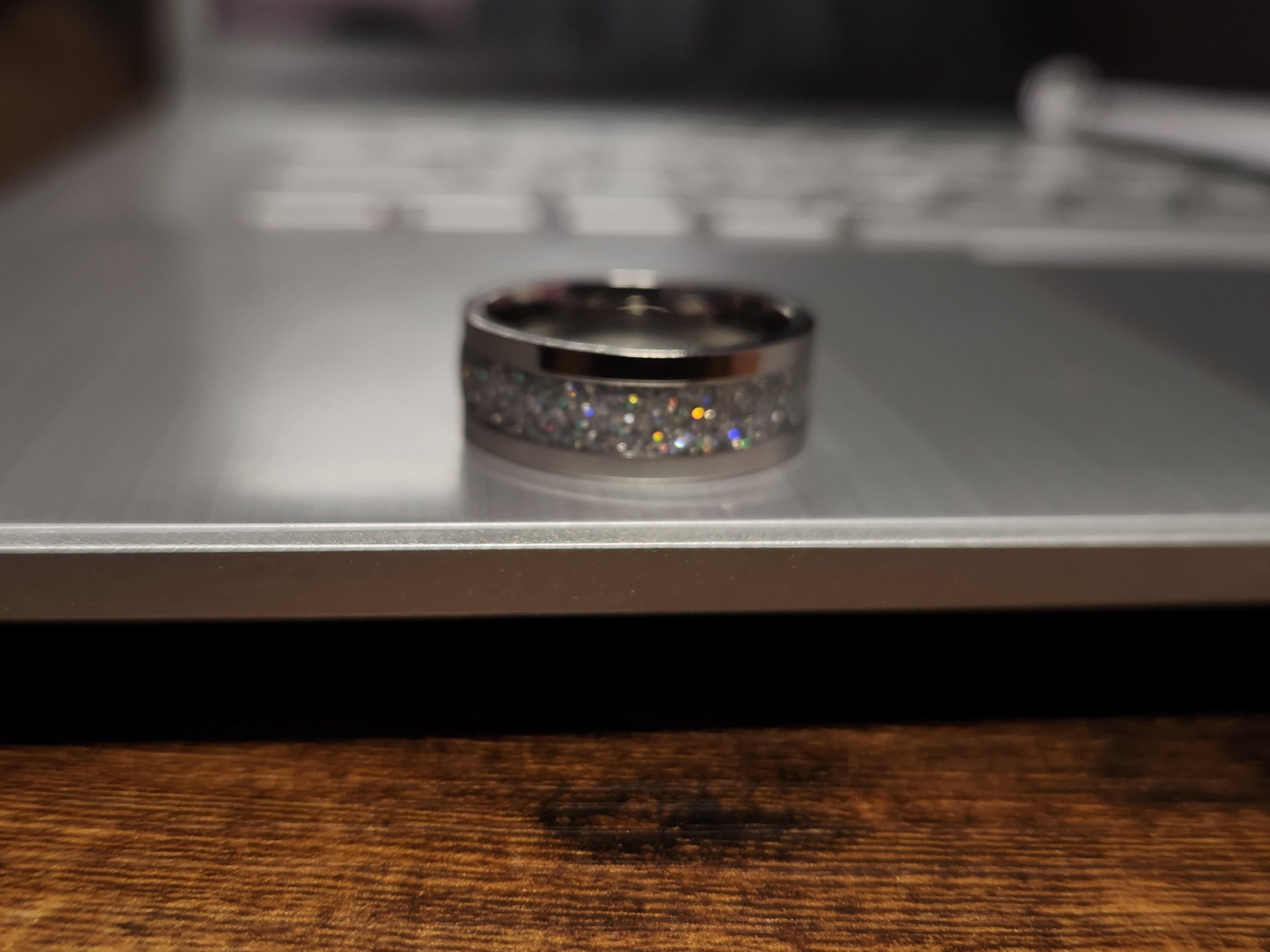 Holographic Effects Stainless Steel Ring - Etsy