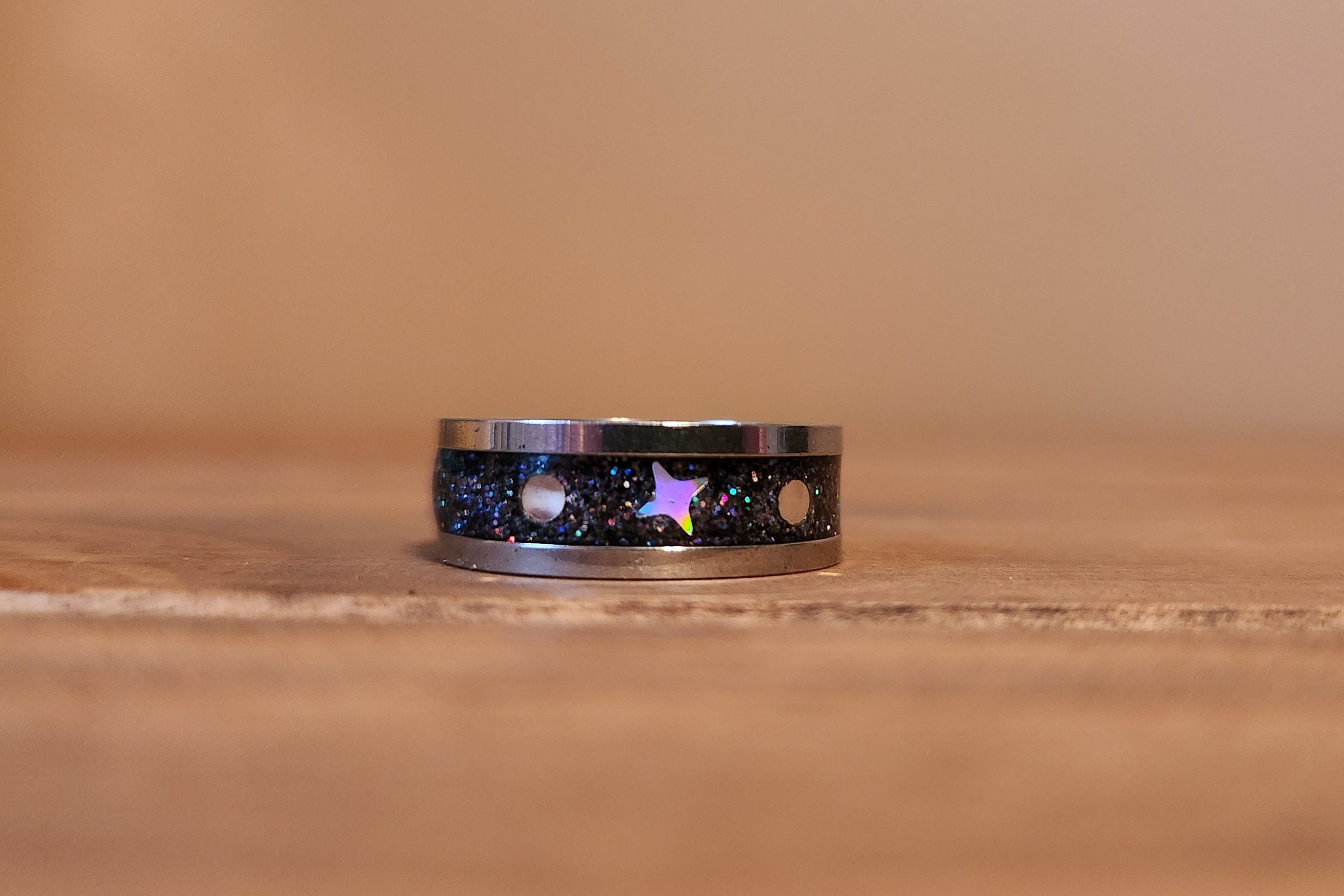 Starry Night Ring, Stainless Steel - Etsy