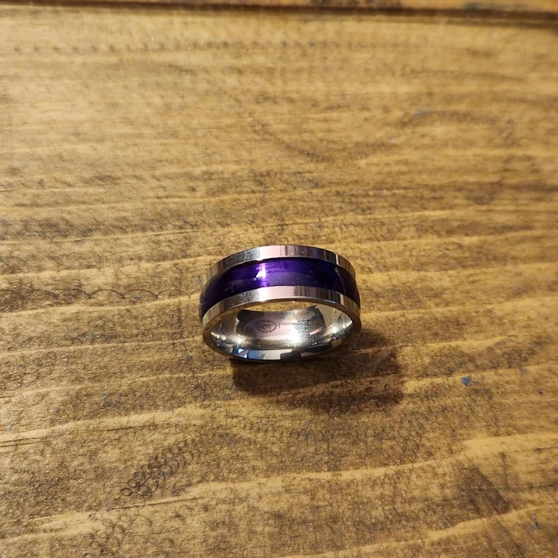Purple Wedding Band - Etsy