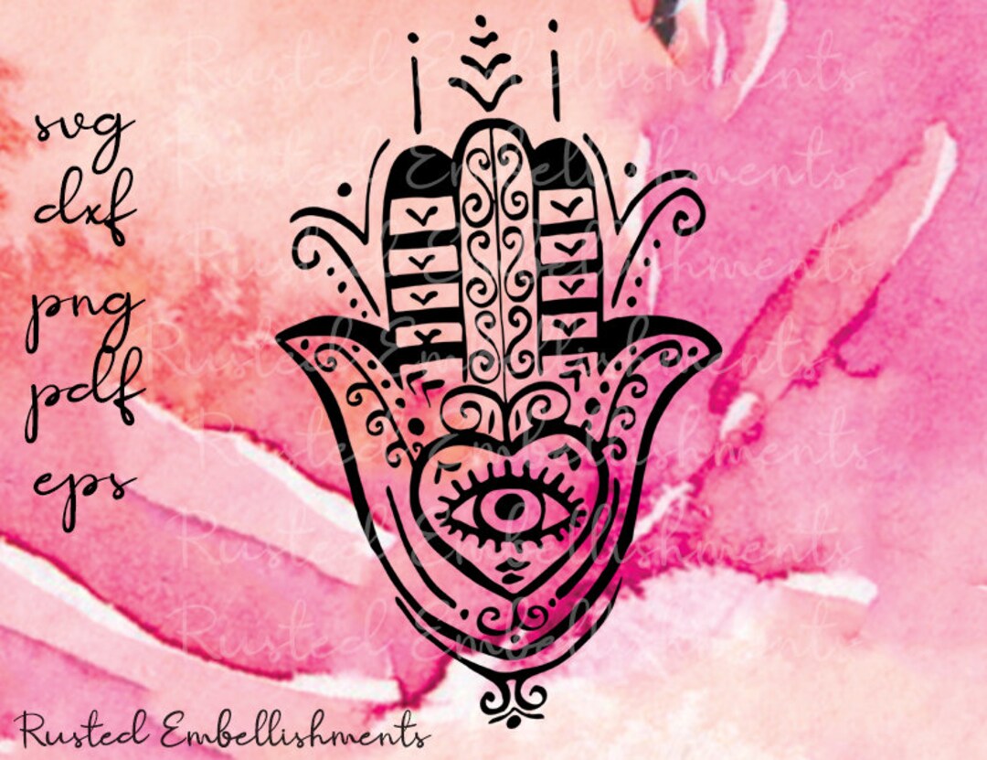 Hamsa Svg Cut File - Etsy