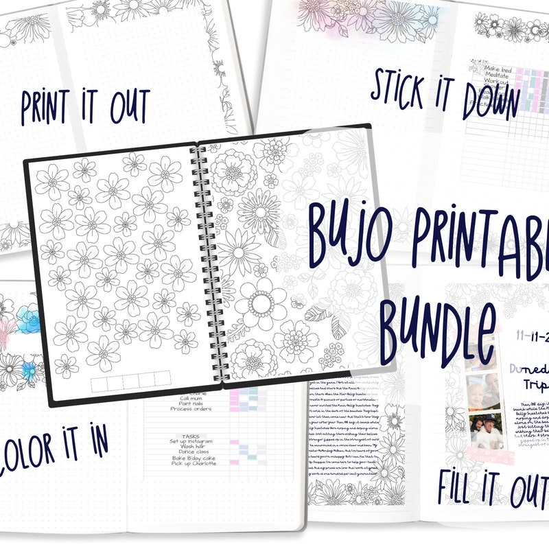 Bullet Journal Printable - Etsy