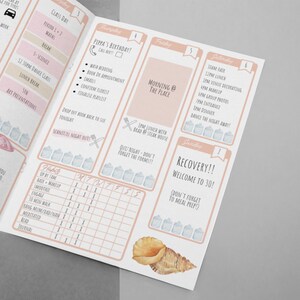 Shell Yeah Bullet Journal Printable PDF Template for Summer at the ...