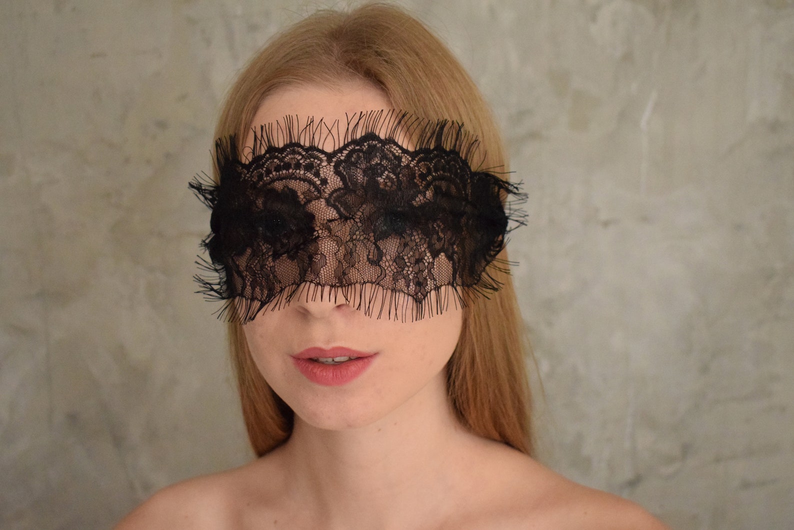 Lace Eye Mask Black Gothic Blindfold Mask Fetish Mask Erotic Etsy