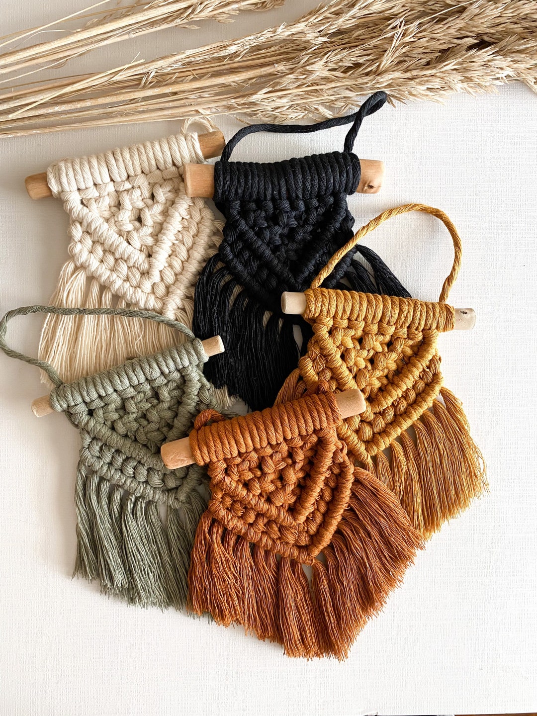 Mini Macrame Wall Hanging, Gallery Wall Art, Small Home Decor, Gift for ...