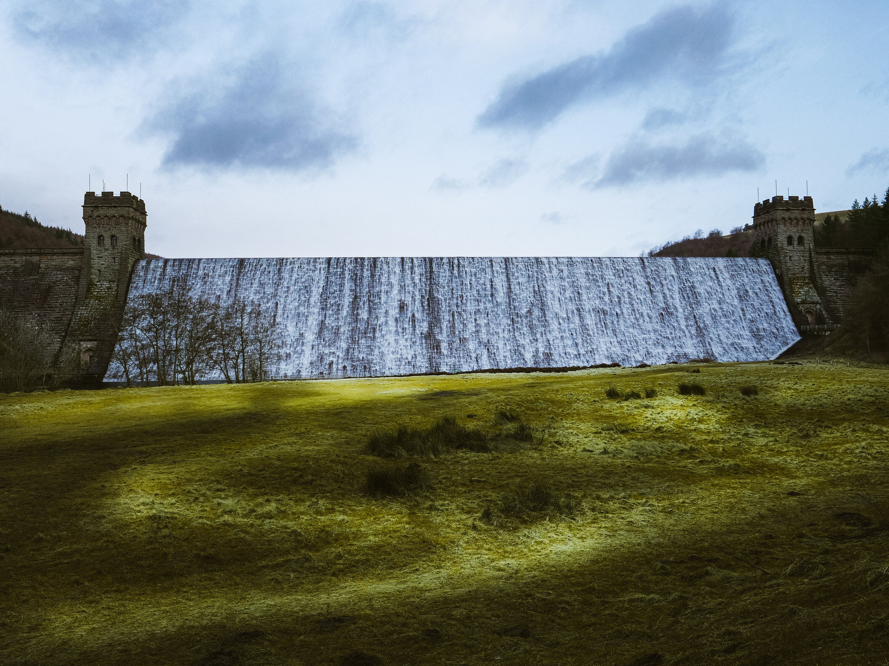 Derwent Dam Overflowing Peak District National Park - Etsy