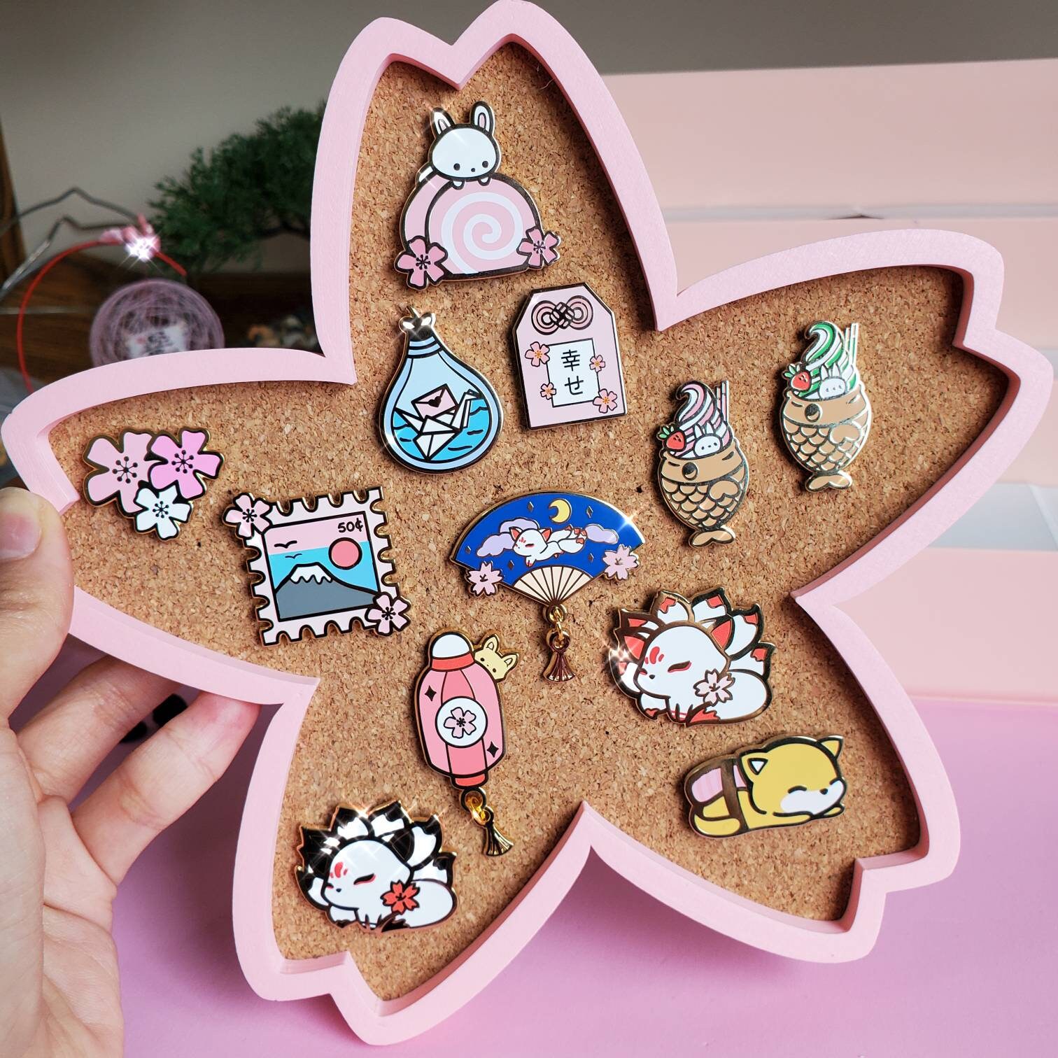 Japan Themed Pins BUNDLE deals/set japan sakura pins cute | Etsy