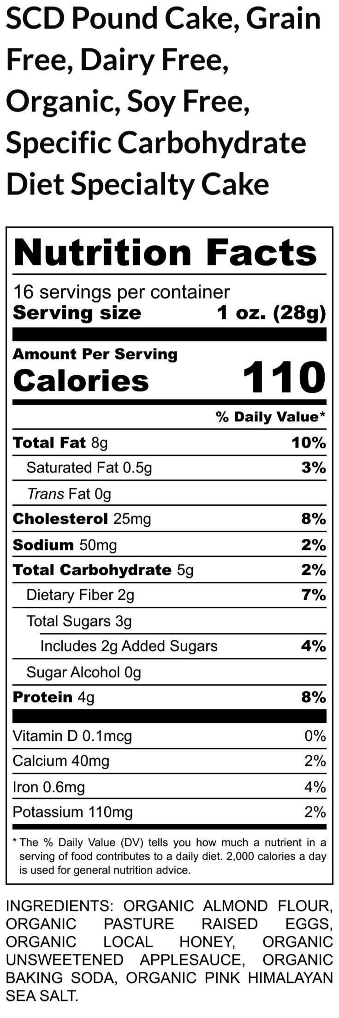 SCD Cake, Grain Free, Gluten Free, Dairy Free, Specific Carbohydrate ...