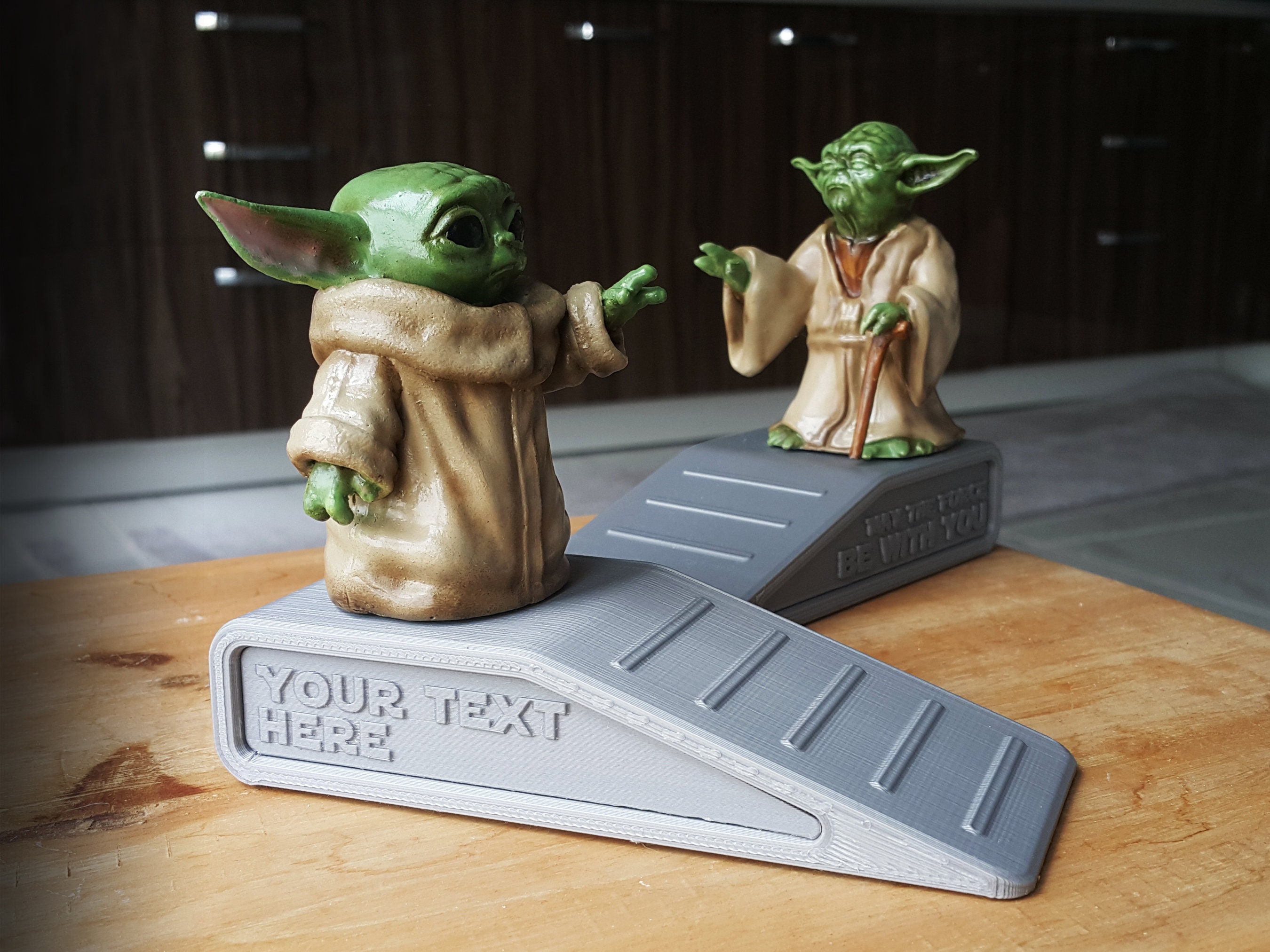 Customizable Mini Figure of Baby Yoda is Baby Yoda Door Stopper Will ...