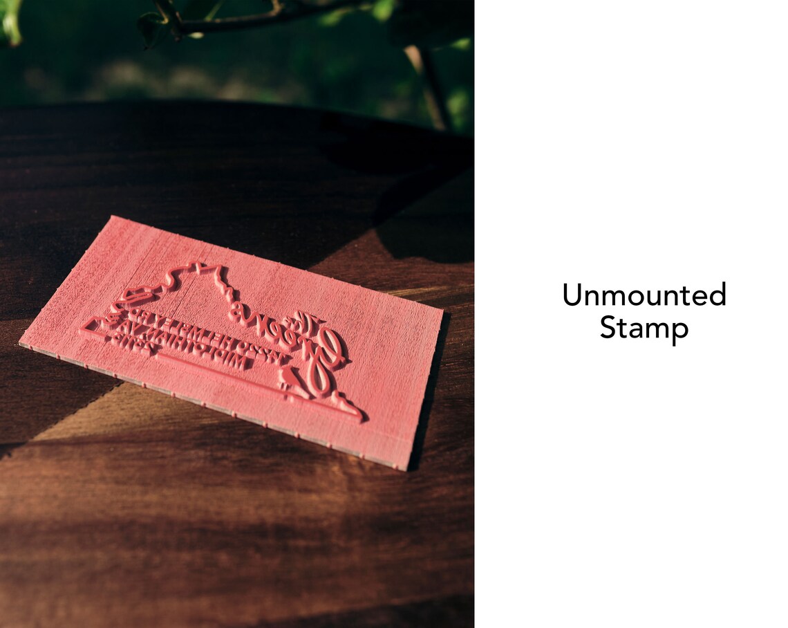 California W/ Redwood Trees Return Address Stamp (personalized, Custom ...