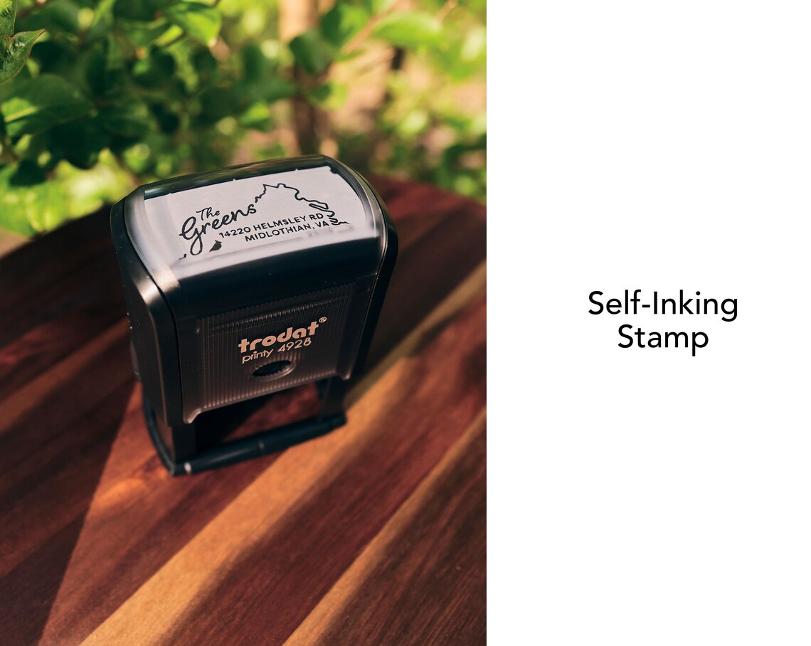 California W/ Redwood Trees Return Address Stamp | Etsy