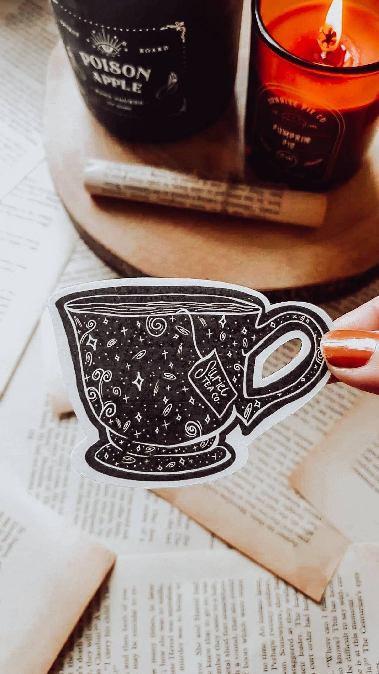 ACOTAR Suriel Tea Co Officially Licensed Sticker SJM Merch - Etsy