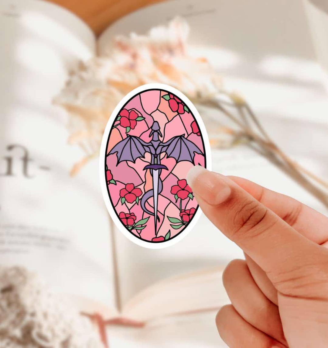Dragon and Sword Sticker, Bookish Gifts, Fantasy Books, Reader Gifts ...