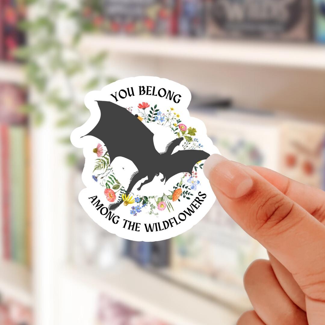 Abraxos Sticker: Throne of Glass, Wildflower Dragon - Etsy
