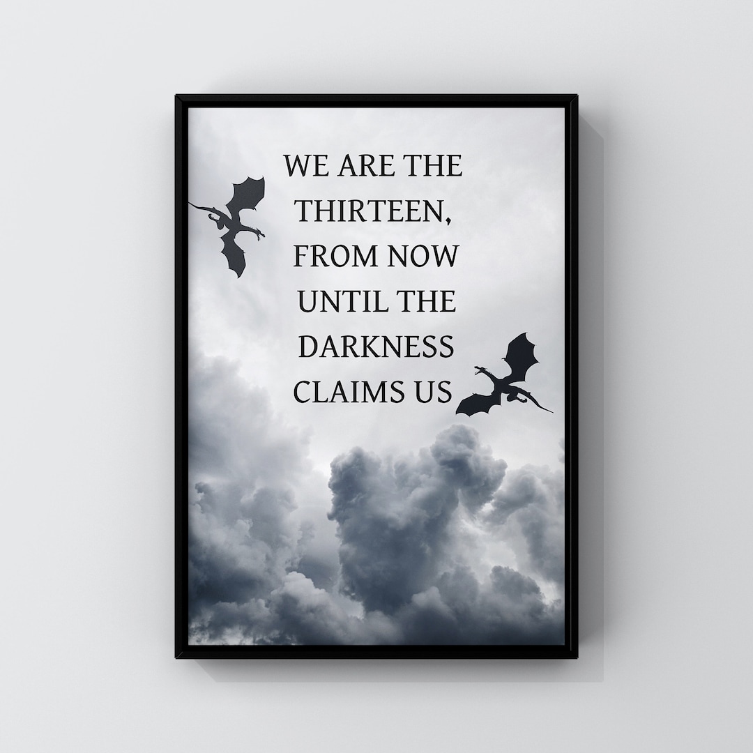 Throne of Glass the Thirteen Print / Officially Licensed SJM, Manon ...