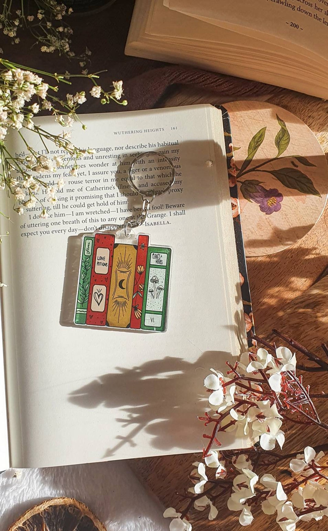 Book Stack Keyring: Booktok Reader Gift - Etsy