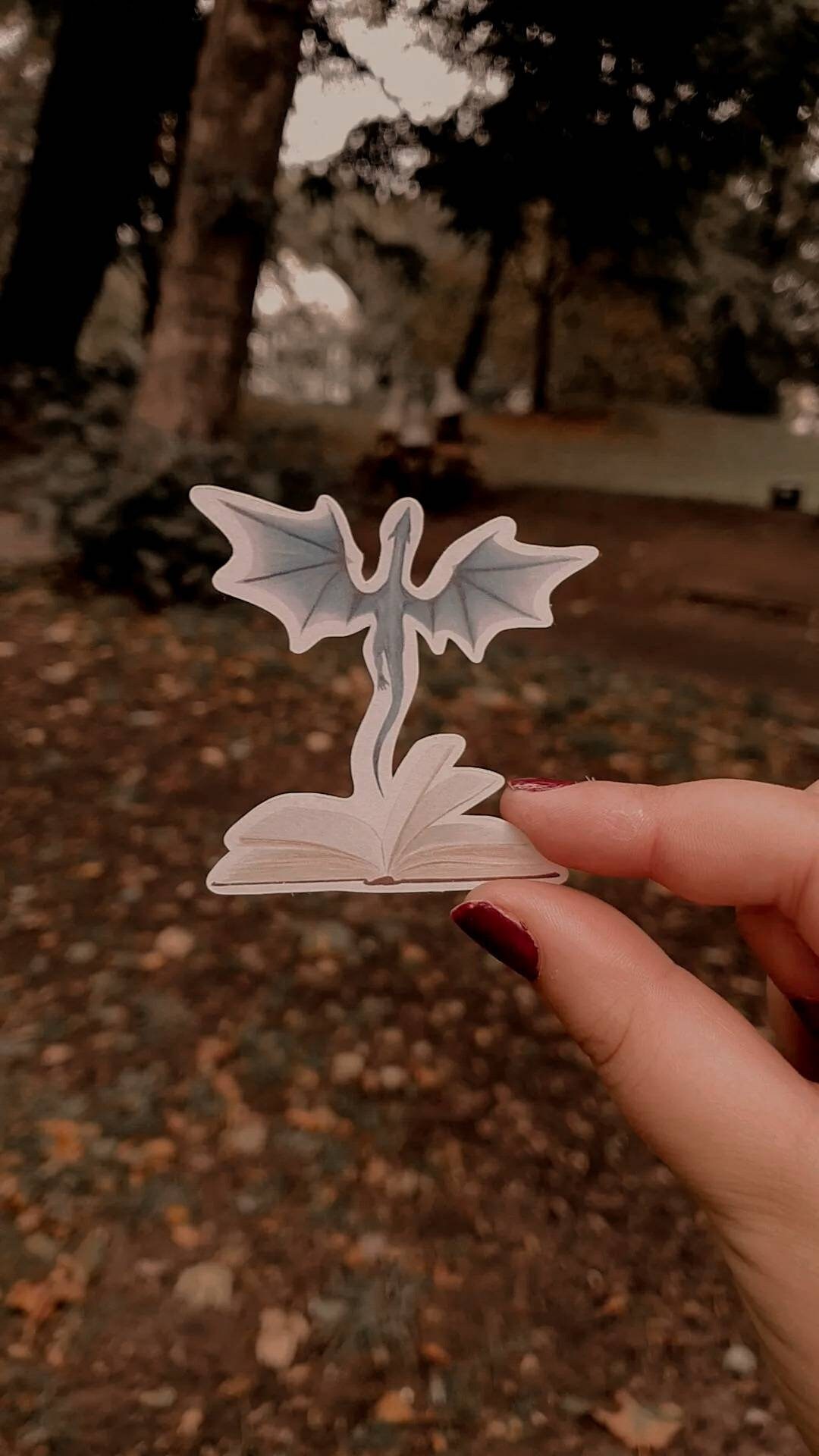 Book Dragon Sticker // Bookish Gifts Fantasy Books Reader - Etsy