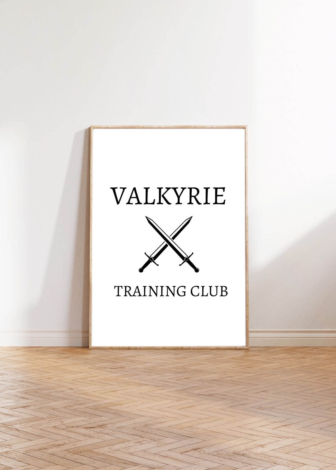 Digital Download Valkyrie Training Club Print, Fantasy Book Art, Wall ...
