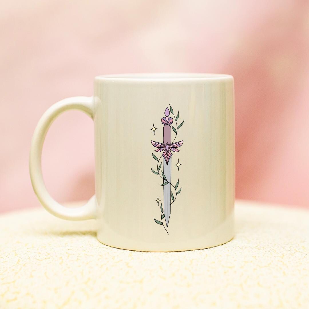 Fairy Wings Sword Coffee Mug: Fantasy Reader Gift - Etsy
