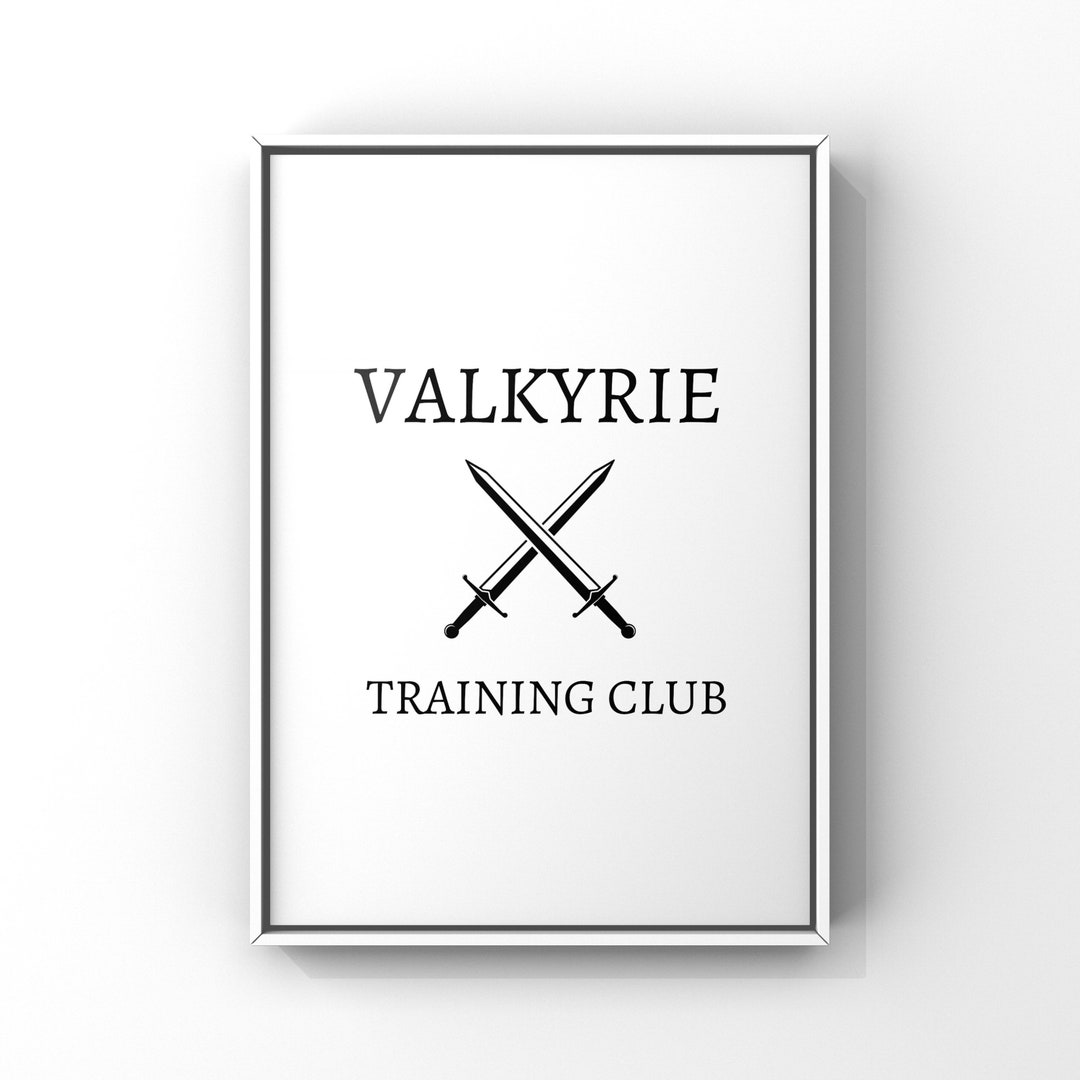 Digital Download Valkyrie Training Club Print Fantasy Book - Etsy