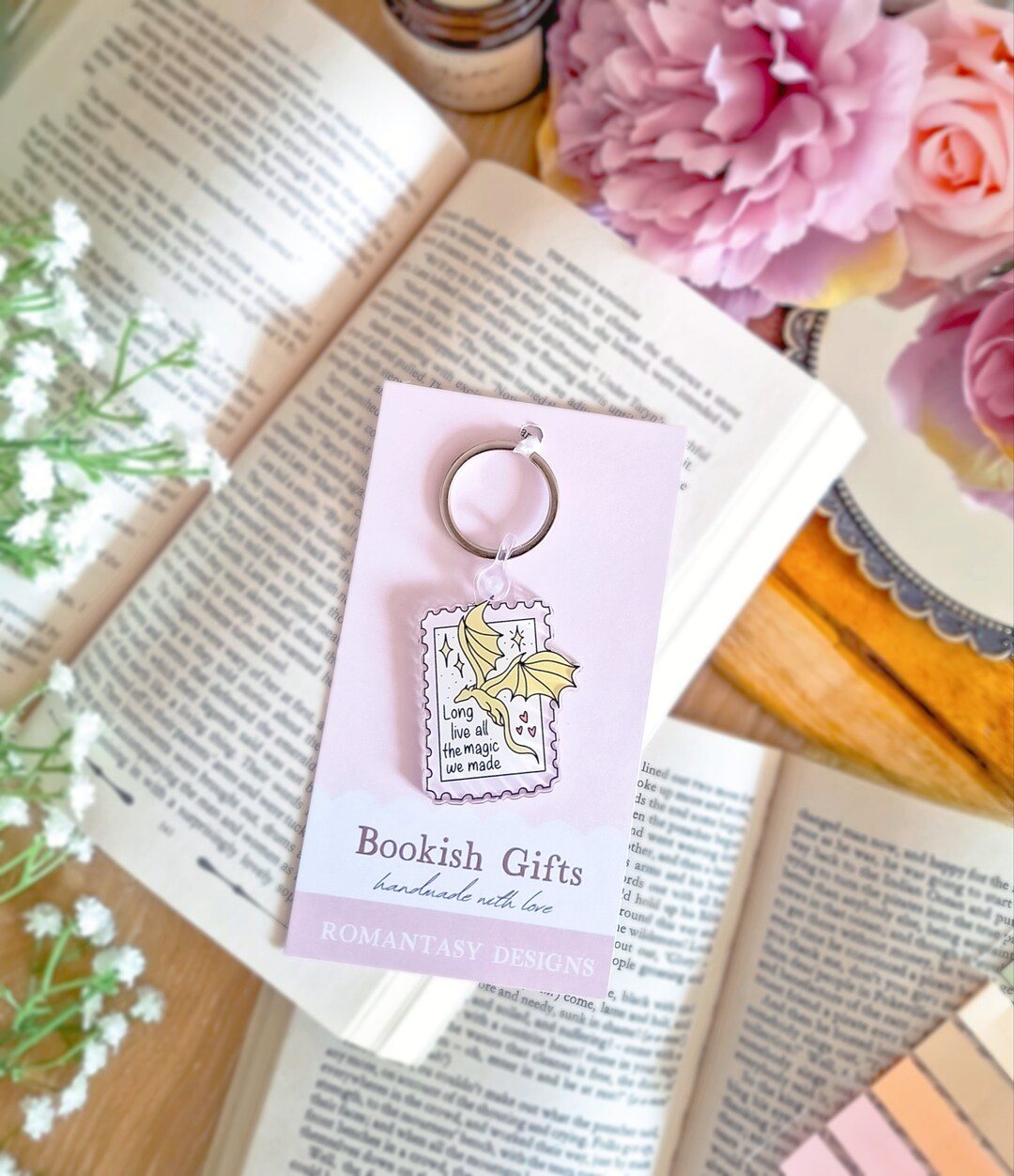 Long Live Dragon Swiftie Keyring/ Fantasy Keychains Illustrated ...