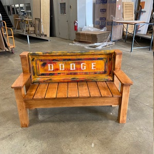 Rustic Truck Tailgate Bench - Etsy