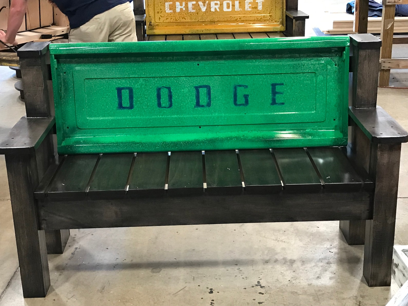 Rustic Truck Tailgate Bench - Etsy