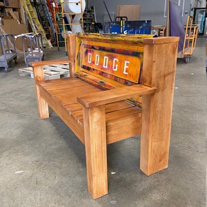 Rustic Truck Tailgate Bench - Etsy