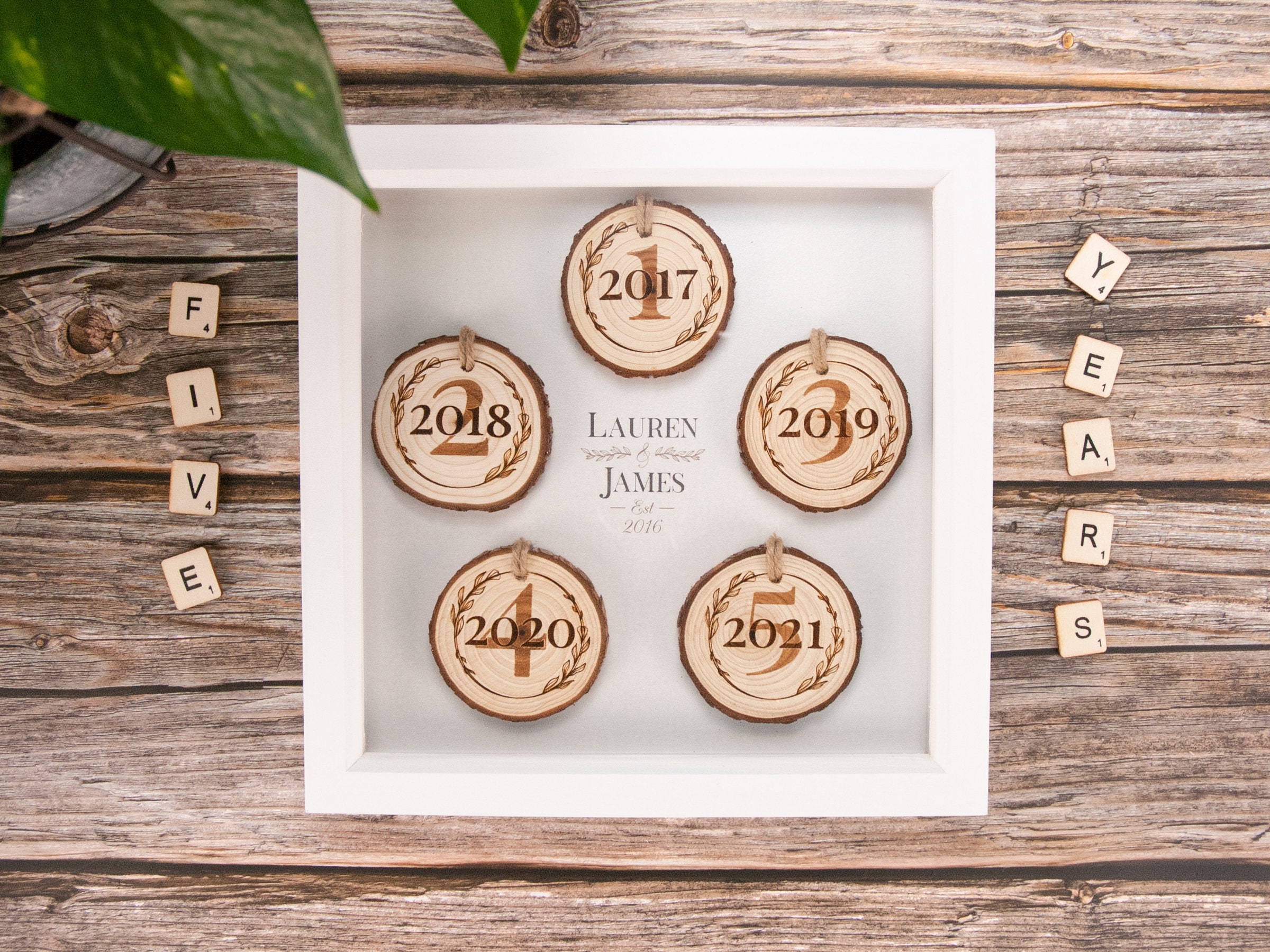 5th Anniversary Gift Wood 5th Wedding Anniversary Gift 5th