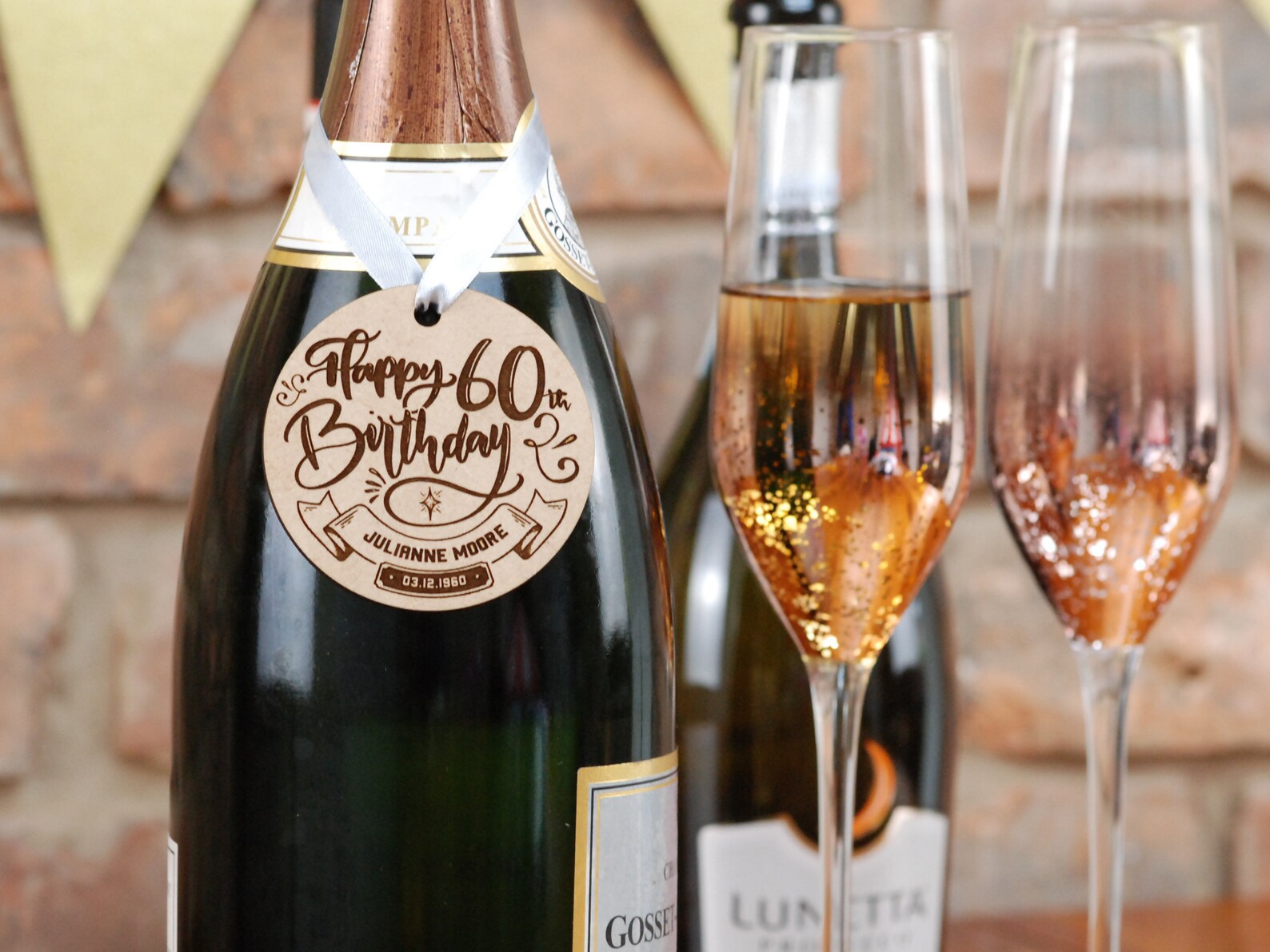 60th Birthday Wooden Gift Tags 60th Birthday Decorations | Etsy UK