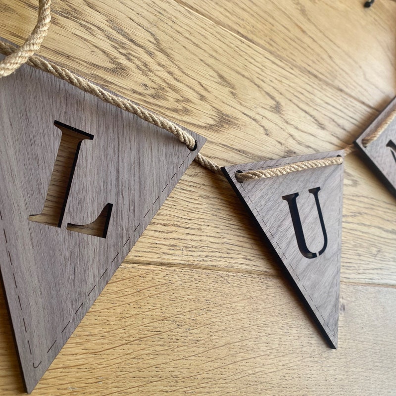 Wooden Bunting - Etsy UK