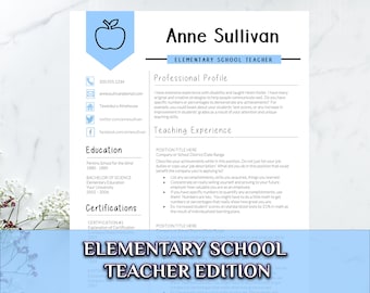 High School Teacher Resume Template / CV High School History / English ...