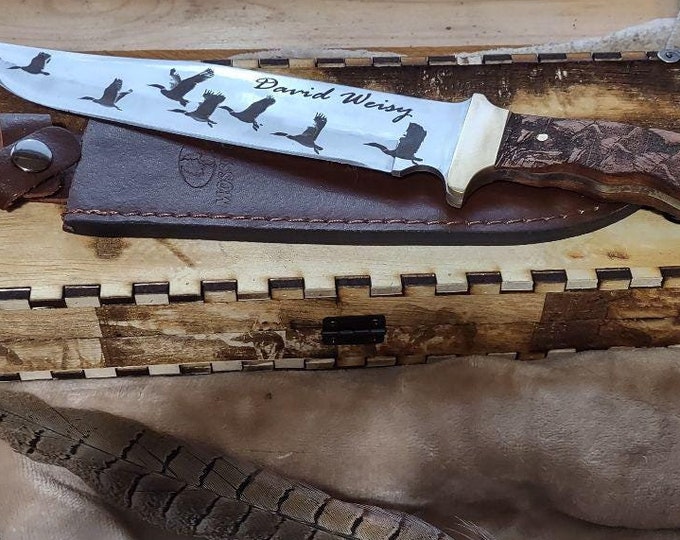 Custom Engraved Duck Hunting Knife With Personalized Name, Custom ...