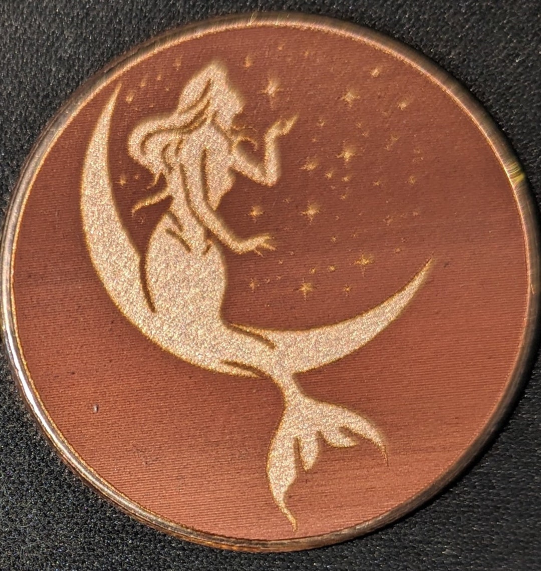 Laser Engraved Mermaid Challenge Coin: Collector Medallion - Etsy