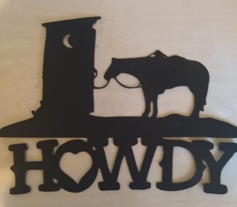 Outhouse Howdy Wall Sign - Etsy