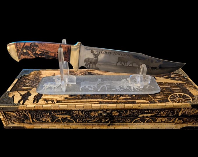 Custom Engraved Hunting Knife With Personalized Name, Custom Engraving ...
