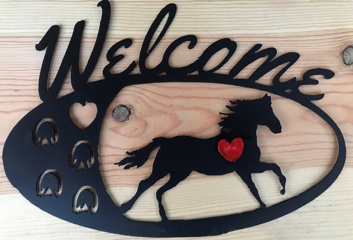 Horse Welcome Sign - Etsy