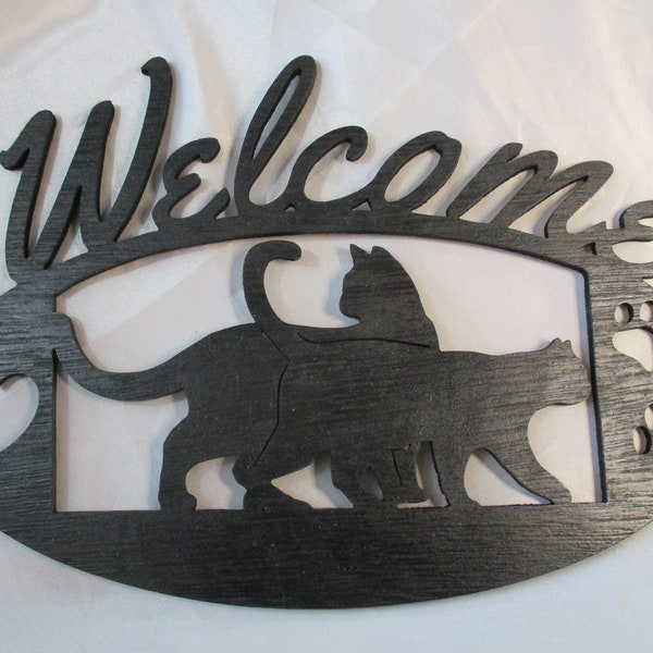Cat Welcome Sign - Etsy