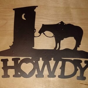Outhouse Howdy Wall Sign - Etsy