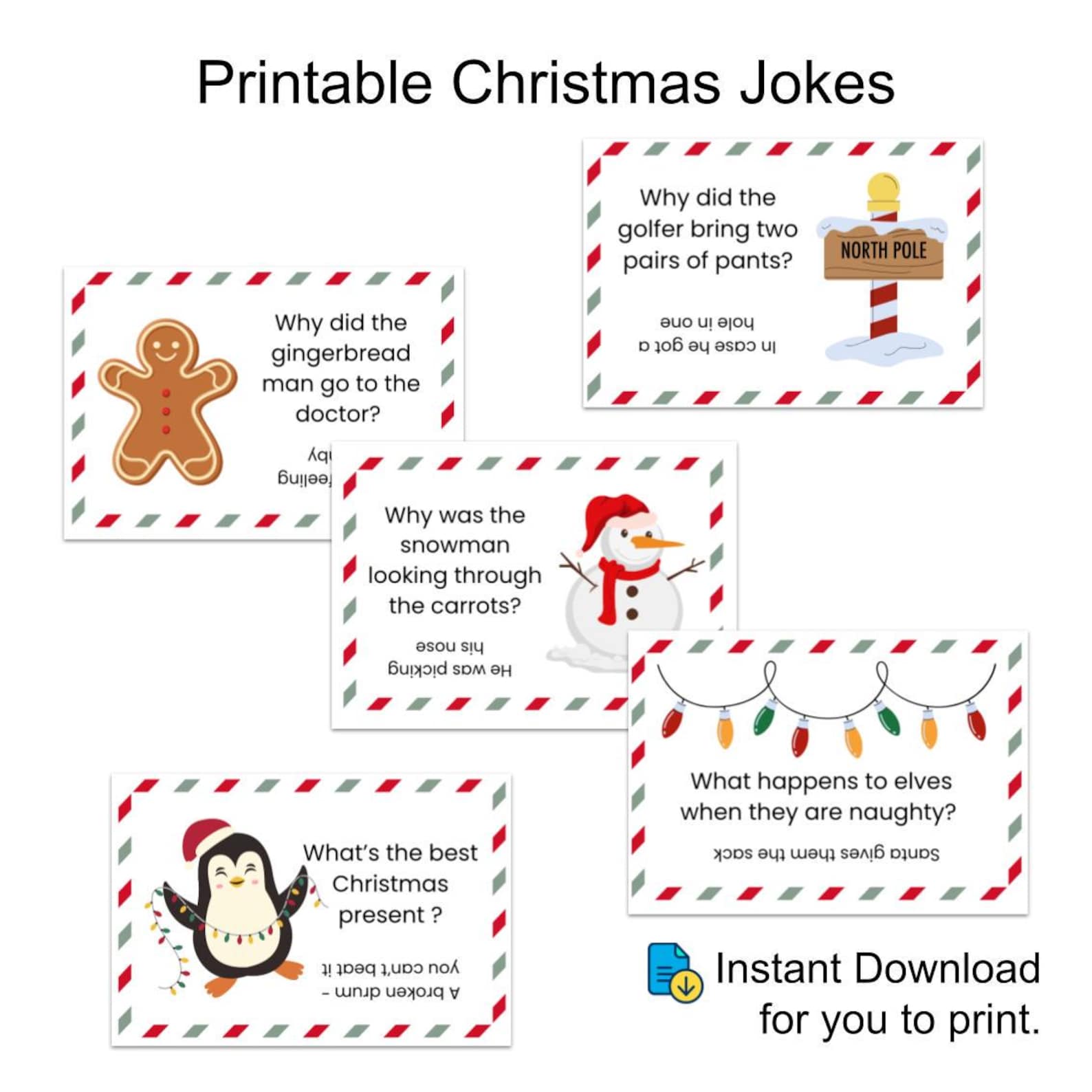 Christmas Cracker Jokes Christmas Stoking Fillers Cracker Jokes ...