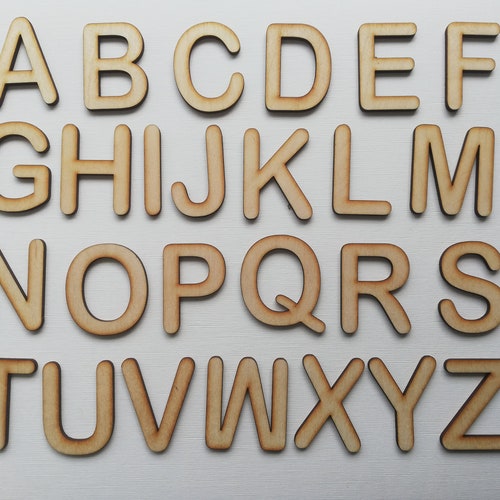 MDF Wooden Letters Laser Cut MDF 3MM 5cm 7.5cm 10cm Wood - Etsy Australia