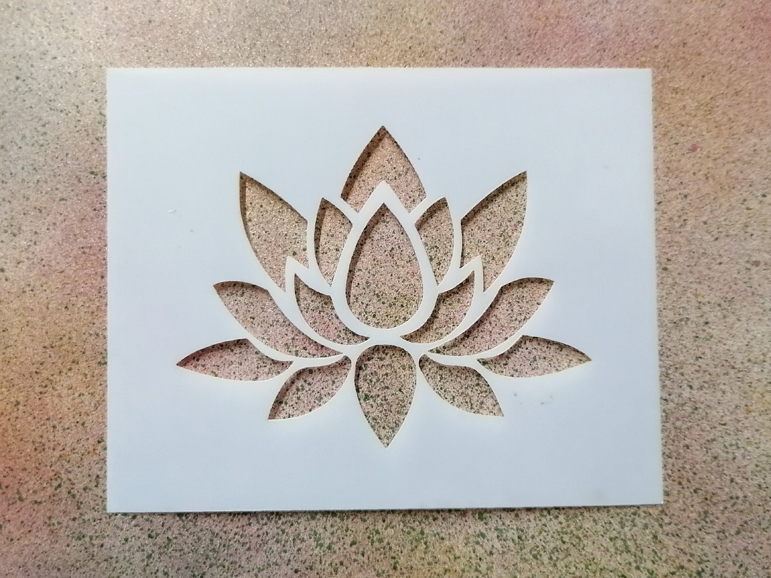 Lotus Flower Reusable Stencil 190-micron Mylar A7 A6 A5 | Etsy