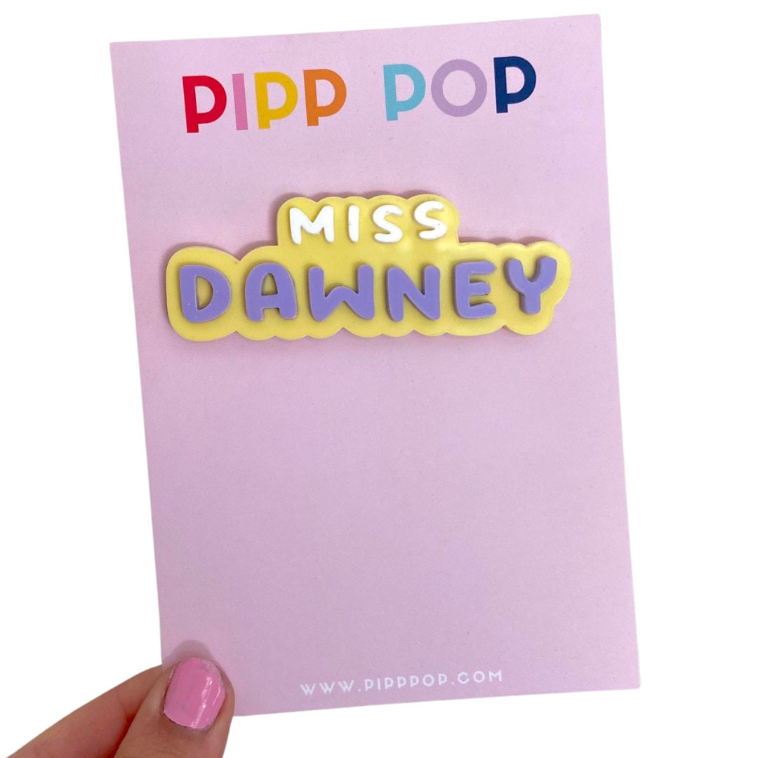 Teacher Name Badge | Name Badge | Teacher Badge | Acrylic Badge ...